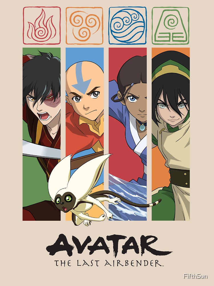 "Avatar: The Last Airbender Group Character Panels" Essential T-Shirt ...