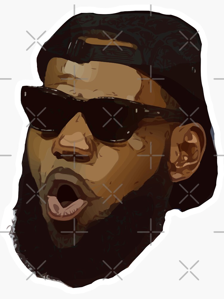 "Lebron James Funny Face" Sticker for Sale by Playful-Shop | Redbubble