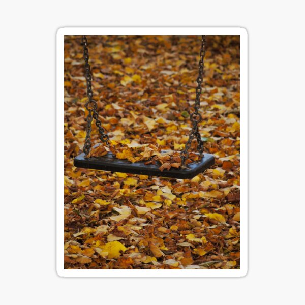 "Autumn Swing" Sticker by raetucker | Redbubble