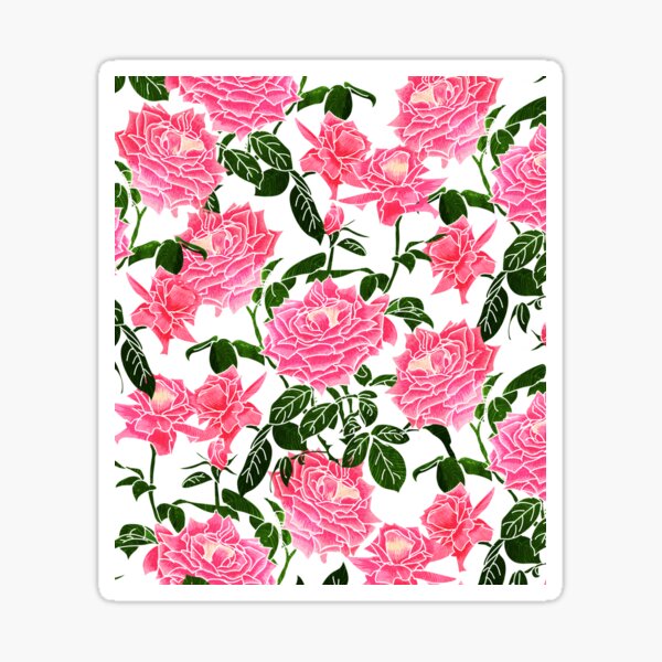 "Rose V2" Sticker by 83oranges | Redbubble