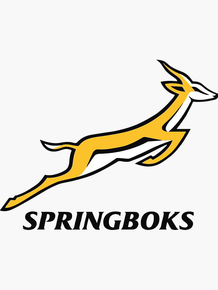 "Springboks - The South Africa national rugby union team" Sticker for ...