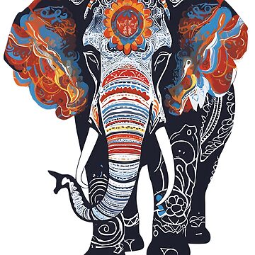 "Elephant, Animal Artwork, Thailand" Sticker for Sale by R-RHAPSODY ...