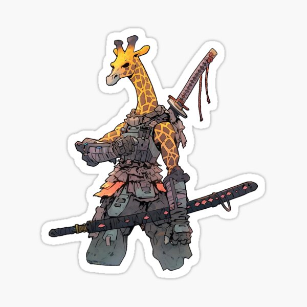 " Ninja Giraffe" Sticker by llalbin | Redbubble