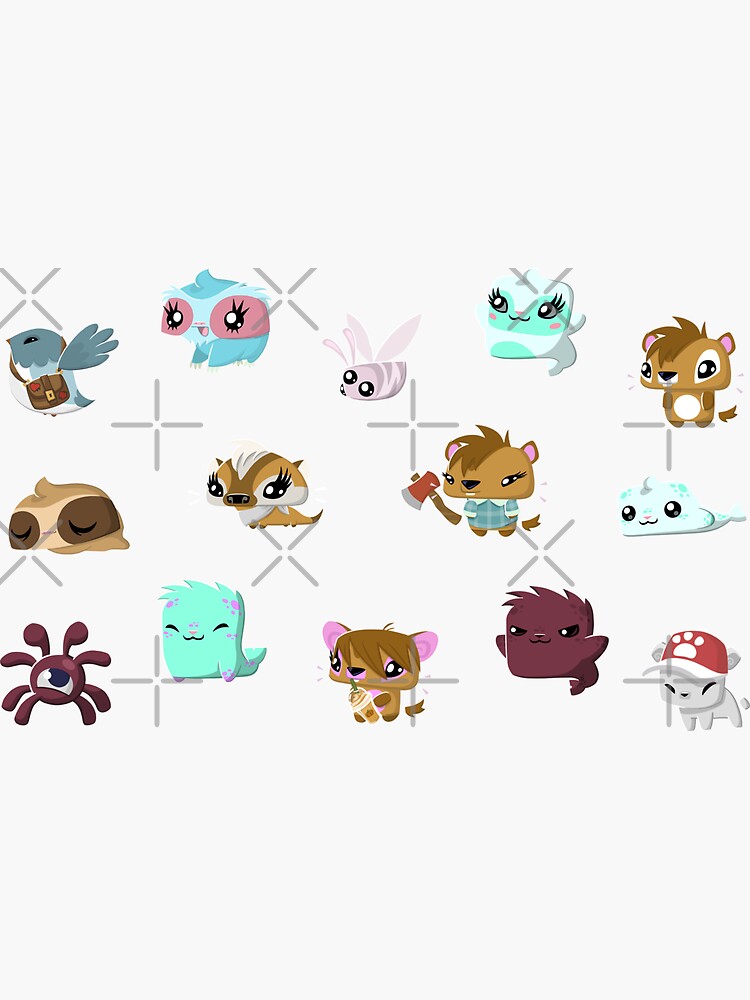 "Animal Jam Pets" Sticker for Sale by PinkRhino24 | Redbubble