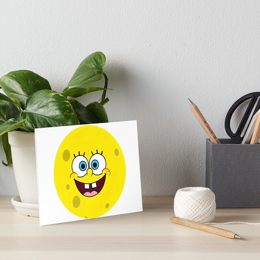 "Spongebob Circle Face" Poster for Sale by imnodix | Redbubble