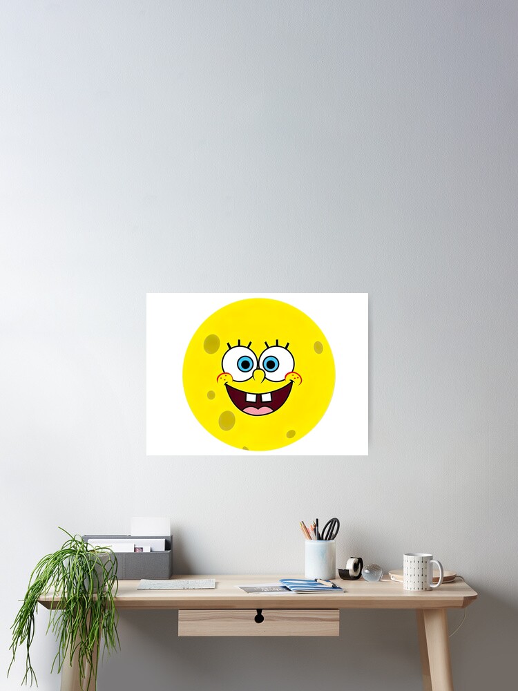 "Spongebob Circle Face" Poster for Sale by imnodix | Redbubble
