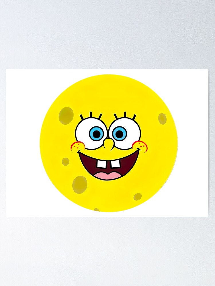 "Spongebob Circle Face" Poster for Sale by imnodix | Redbubble