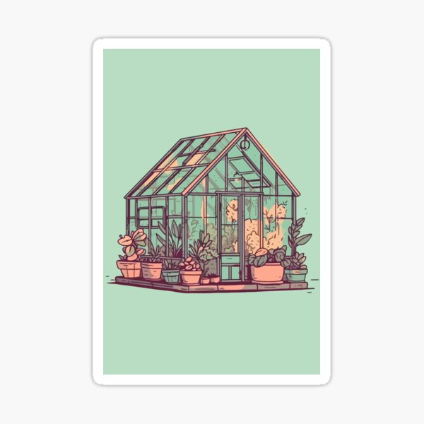 "Greenhouse" Sticker for Sale by uniqueD | Redbubble