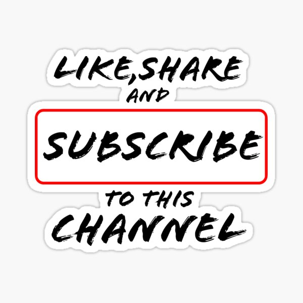 "Subscribe" Sticker for Sale by Ahmad0040 | Redbubble