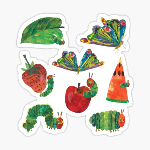 "the very hungry caterpillar!" Sticker for Sale by xosillycore | Redbubble