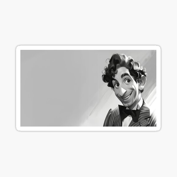 "Chico from the Marx Brothers" Sticker for Sale by LLartstation | Redbubble