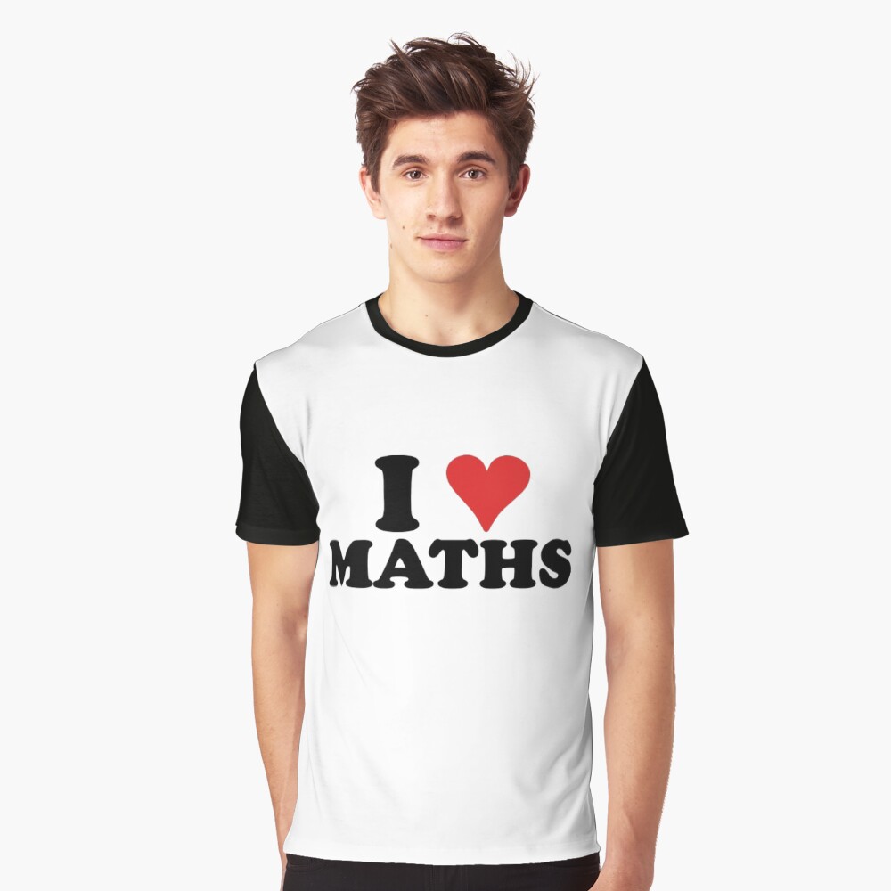 "I LOVE MATHS" Sticker for Sale by russ867 | Redbubble