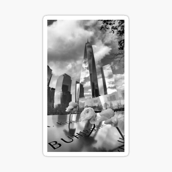 "One World Trade Centre from Ground Zero Memorial " Sticker for Sale by ...