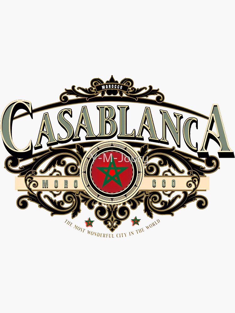 "Casablanca, Morocco" Sticker by Y-M-Joury | Redbubble