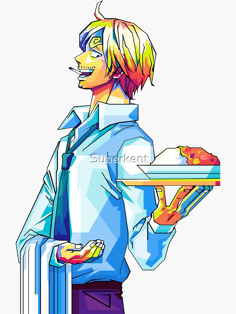 "One piece Sanji" Sticker for Sale by Superkent | Redbubble