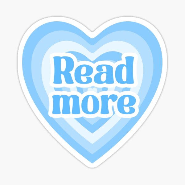 "Read More" Sticker for Sale by indiebookster | Redbubble