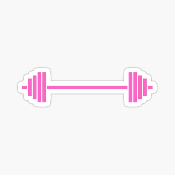 "Pink Barbell Gym Girl Muscle Mommy" Sticker for Sale by dollartrillz ...