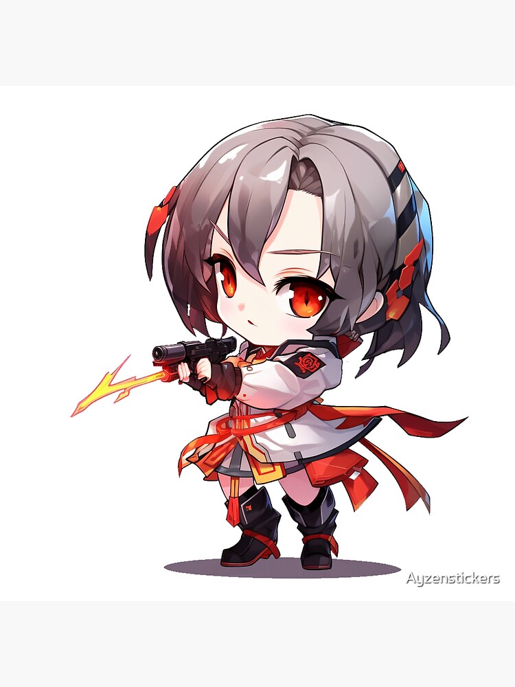 "Honkai Star Rail Chibi Jing Yuan Red" Photographic Print for Sale by ...