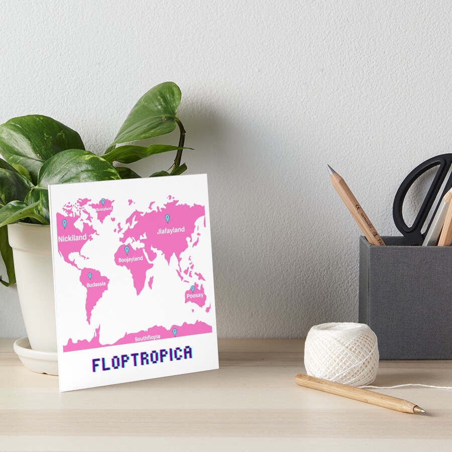 "Floptropica Map" Poster for Sale by tranquillus | Redbubble