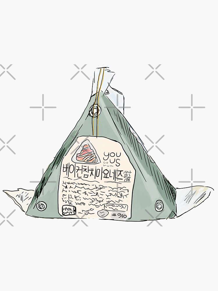 "Triangle Kimbap" Sticker for Sale by MandyEych | Redbubble