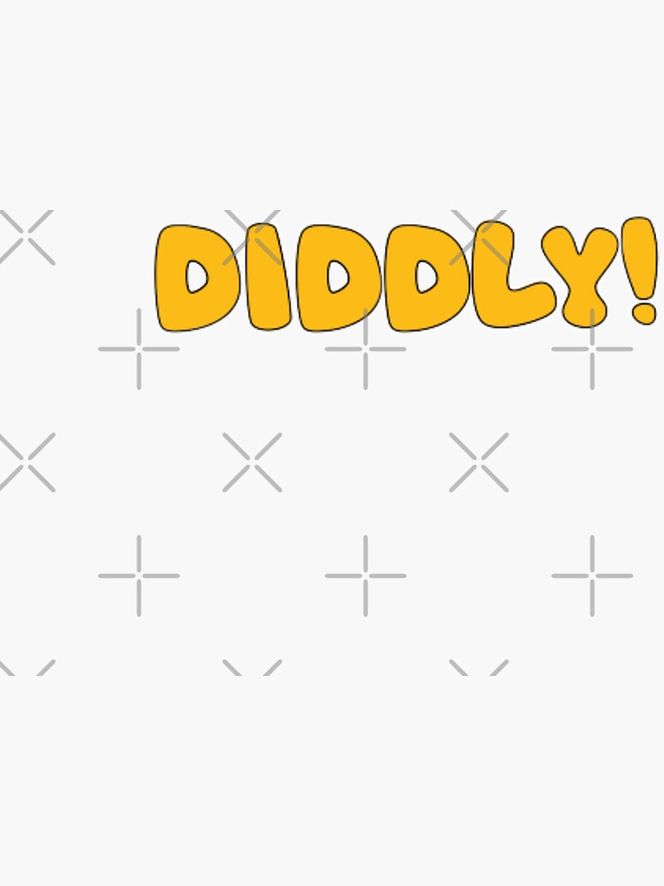 "DIDDLY!" Sticker for Sale by PlatoMeramec | Redbubble