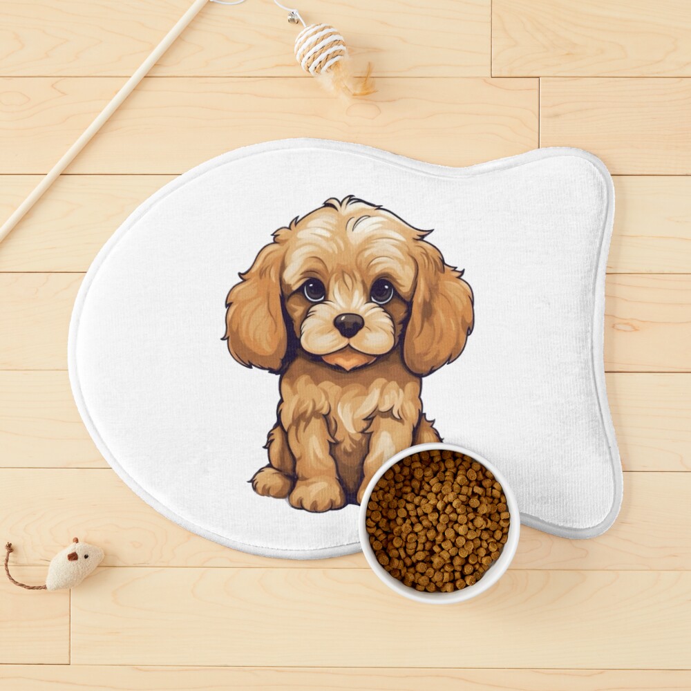 "Cute Cartoon Apricot Cavapoo Puppy Dog" Sticker for Sale by EpicFoxArt ...