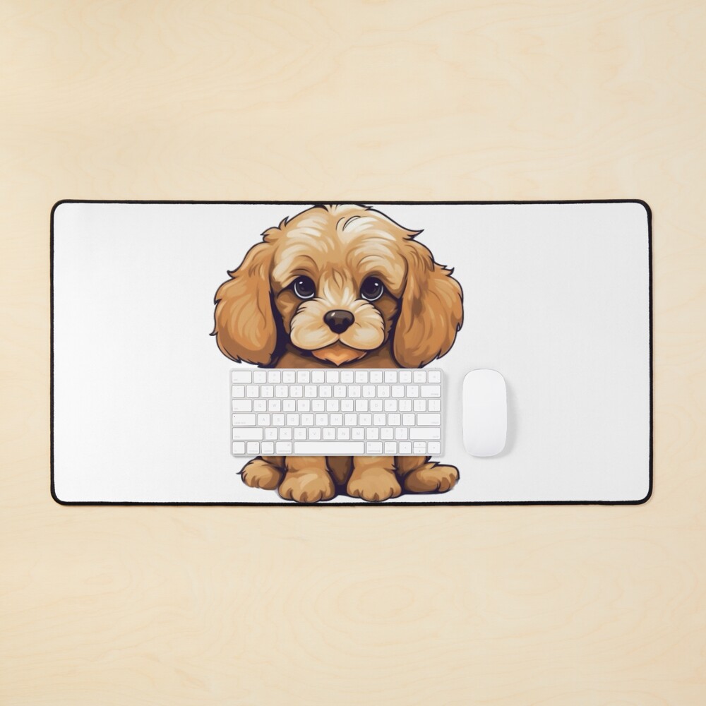 "Cute Cartoon Apricot Cavapoo Puppy Dog" Sticker for Sale by EpicFoxArt ...