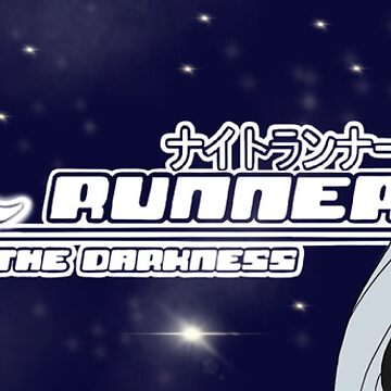 "Night Runner Anime" Sticker for Sale by Cass Creations | Redbubble