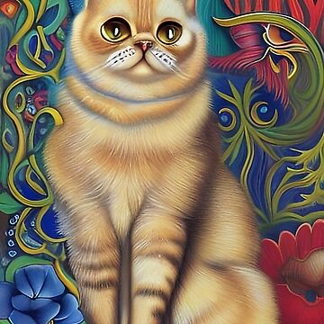 "Fancy Cat" Sticker for Sale by Chella74 | Redbubble