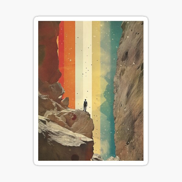 "Rock Climber Enjoying the View" Sticker for Sale by schamsyy | Redbubble