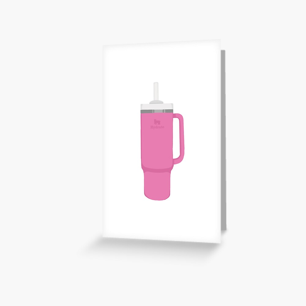 "Preppy Pink Water Bottle " Sticker for Sale by preppydoodles | Redbubble