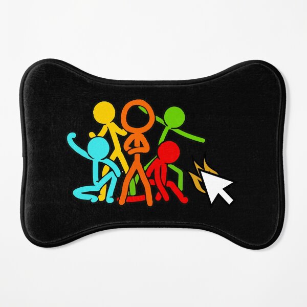 "Five Stick Figures Alan Becker Gaming " Pet Mat for Sale by DulceHeat ...
