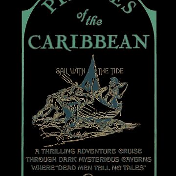 "Pirates of The Caribbean Ride Poster " Sticker for Sale by PaulaLewis4 ...