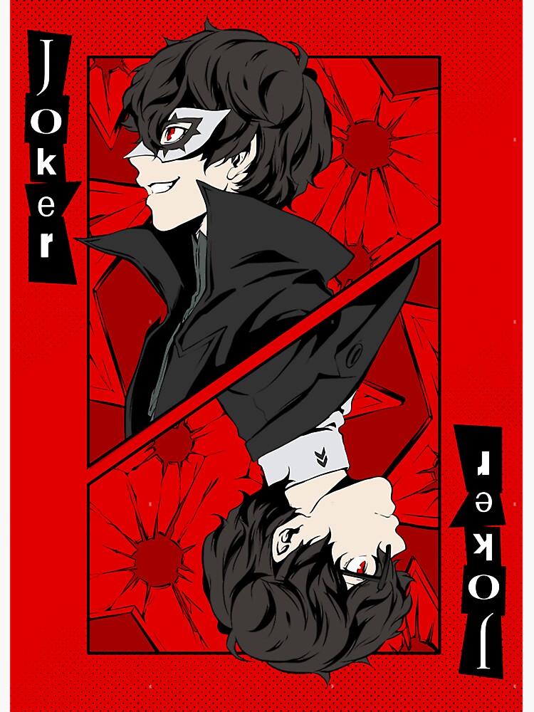 "Persona 5 Joker Card" Sticker for Sale by NategRuess | Redbubble