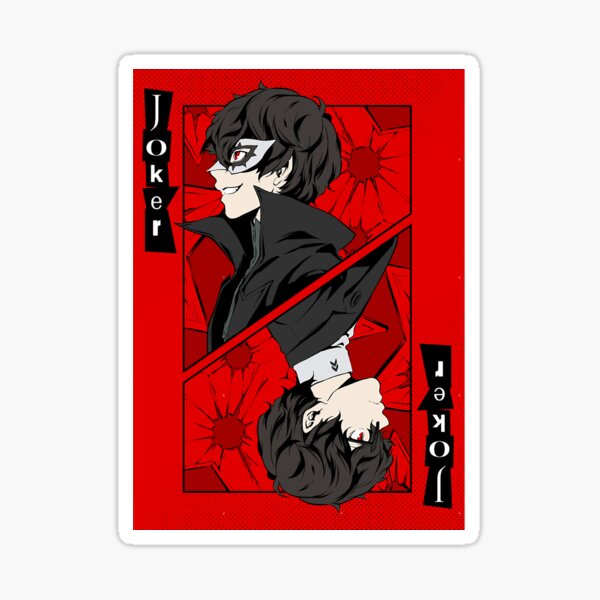 "Persona 5 Joker Card" Sticker for Sale by NategRuess | Redbubble