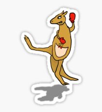 Boxing Kangaroo Stickers | Redbubble