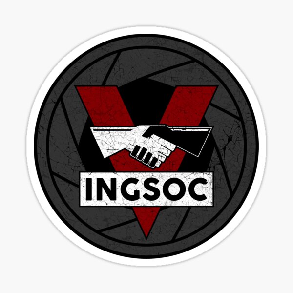 "INGSOC" Sticker for Sale by Aries Custom | Redbubble
