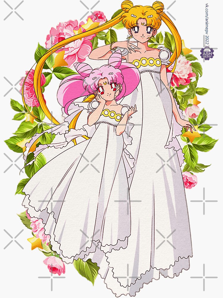 "Princess Serenity and Small Lady Chibiusa" Sticker for Sale by ...