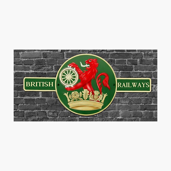 "Vintage British Railways Crest by SignsOfTheTimes" Photographic Print ...