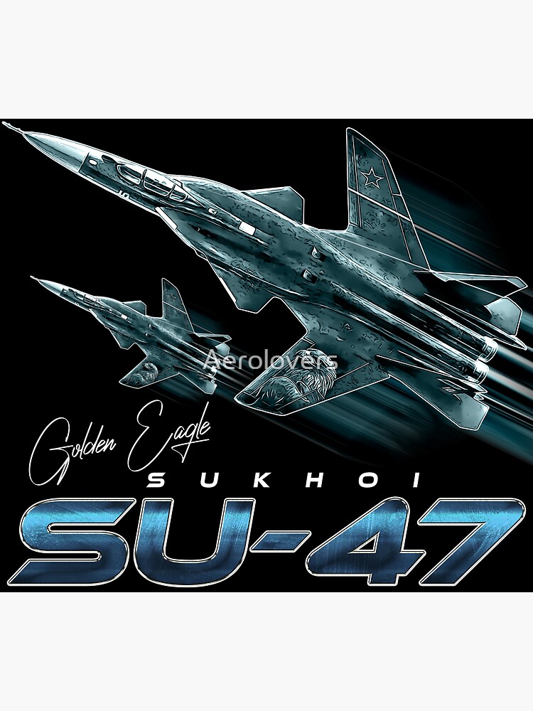 "Sukhoi SU-47 the Golden Eagle Russian Fighterjet" Sticker for Sale by ...