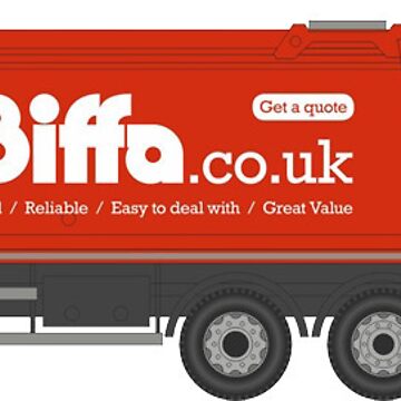 "BIFFA Bin Lorry" Sticker for Sale by LEKEMO | Redbubble