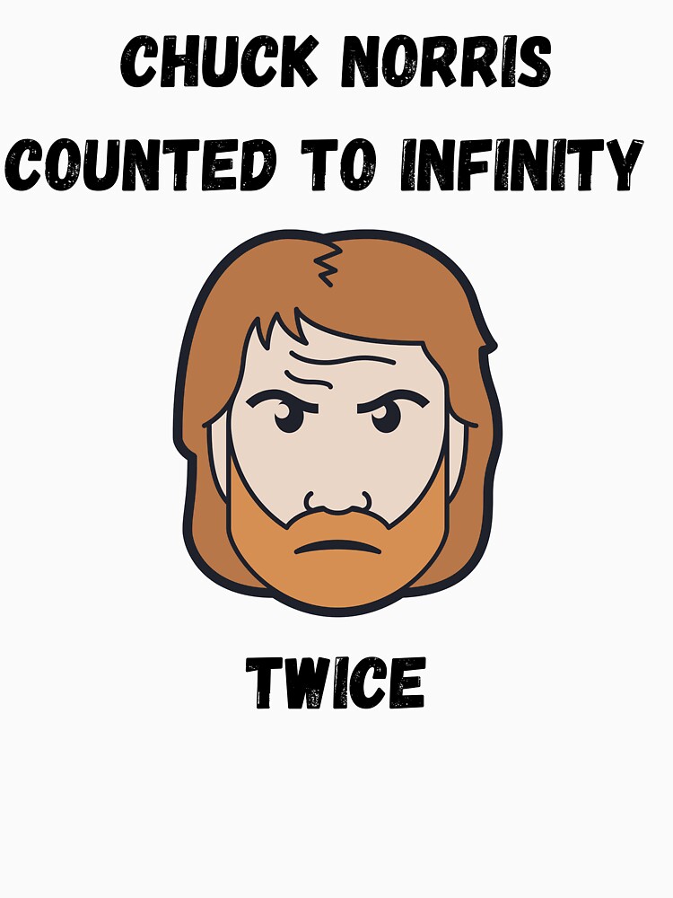 Chuck Norris Joke Funny Design Essential T-Shirt sold by Iain Anderson ...