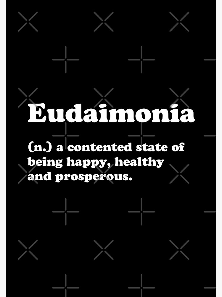 "Eudaimonia Greek Plato Happiness" Spiral Notebook for Sale by ...