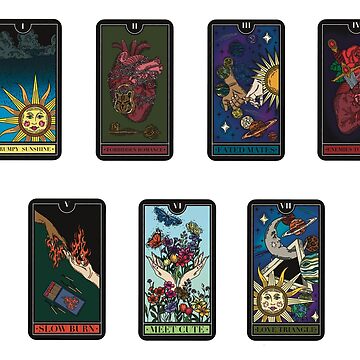 "Book Trope Tarot Card Sticker in Color" Sticker for Sale by ...