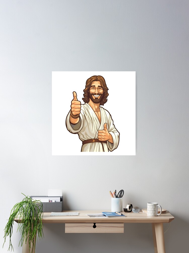Jesus Thumbs Up Drawing