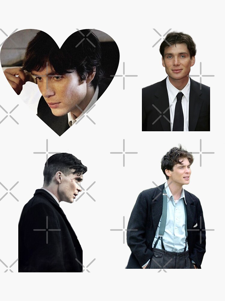 "cillian murphy coquette sticker set " Sticker for Sale by kayacobain ...