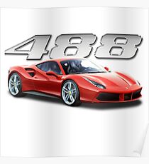 Ferrari 488 Gtb Posters | Redbubble