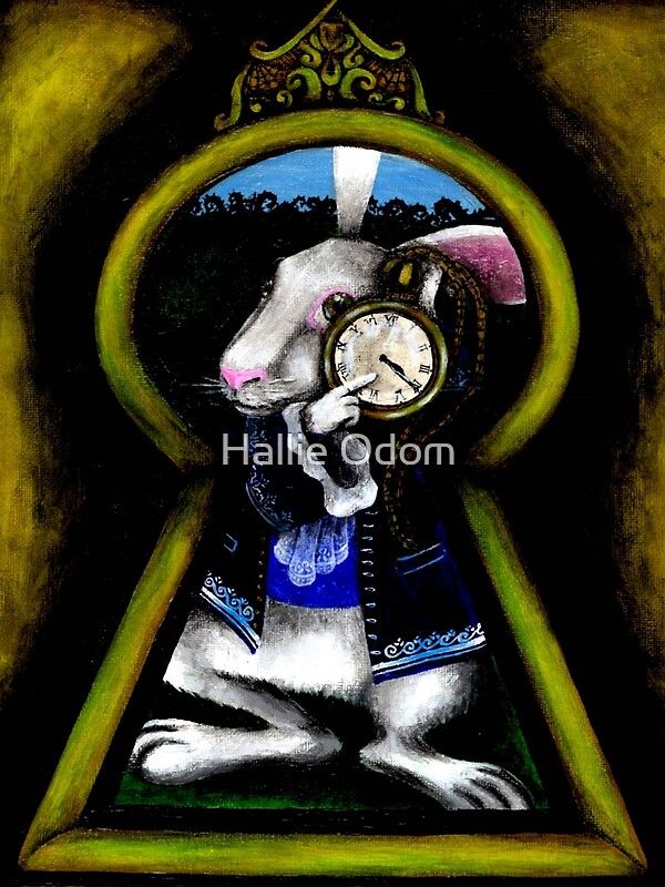 "Alice in Wonderland White Rabbit" by Hallie Odom | Redbubble