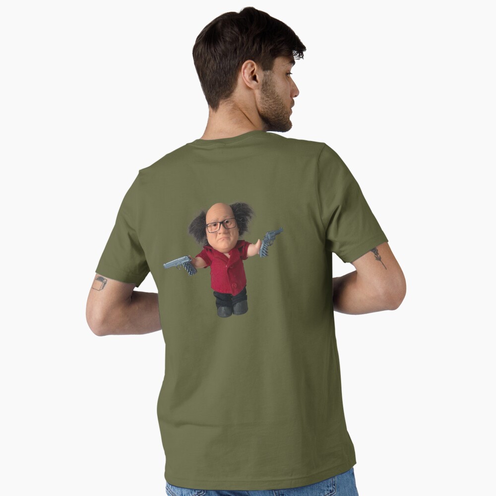 "Danny Devito - Hairbrush Gun Hands" Sticker for Sale by Lighteningshop ...