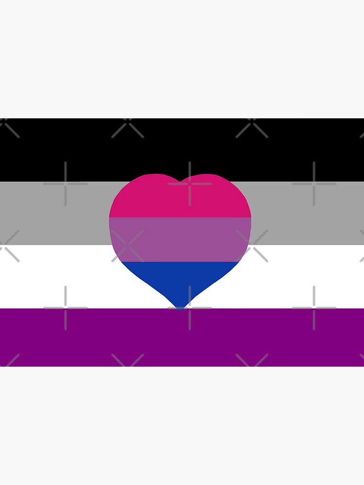 Biromantic Asexual Flag Sticker For Sale By Sanguinedesigns Redbubble